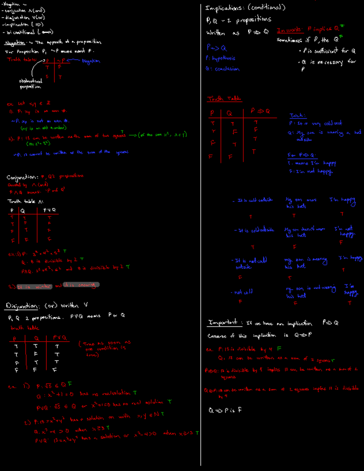 Lecture 2 - Intro to Mathematical Thinking: Negation & Implications ...