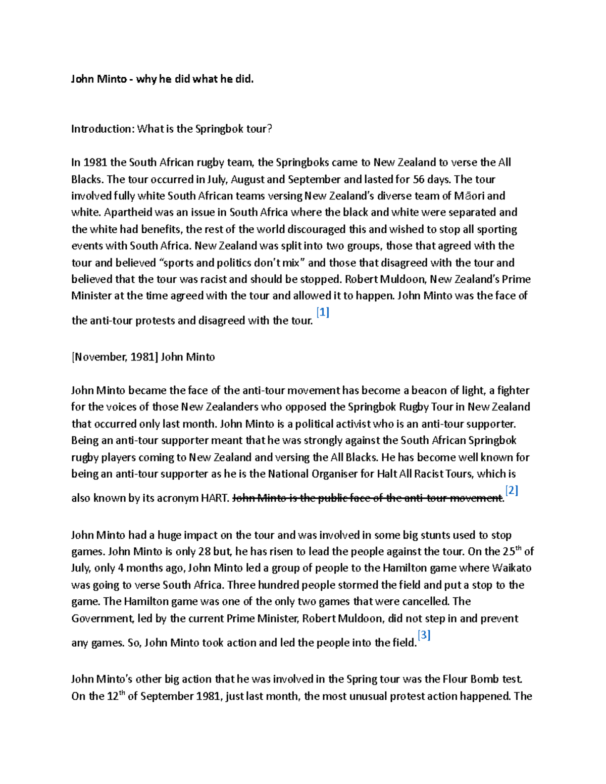 History 1.4 Internal: John Minto and the Anti-Springbok Tour Movement ...