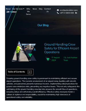 Ground Handling Crew Safety Practices for Efficient Airport Ops ...