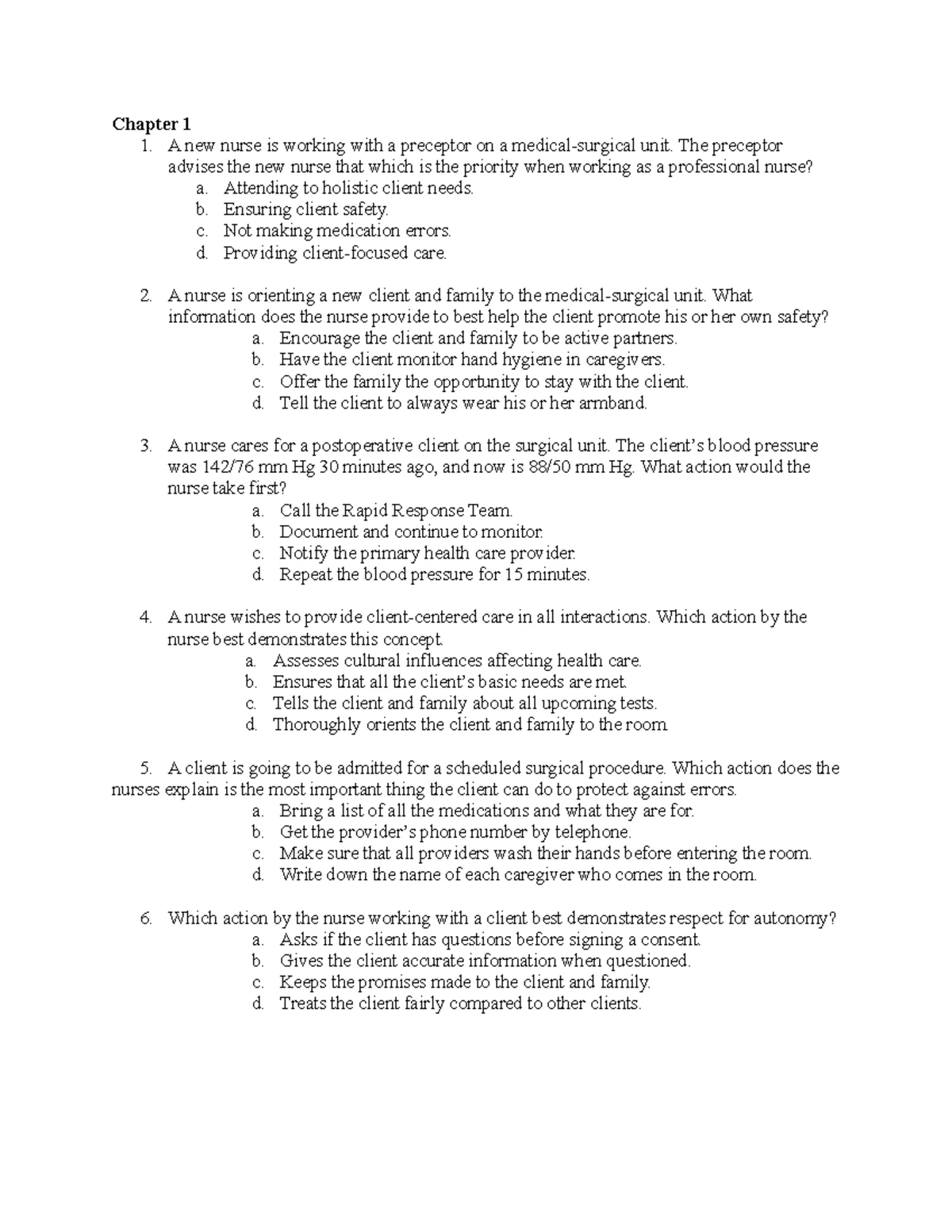 Chapter 4: Evolve - Nursing Considerations for Older Adults - Studocu