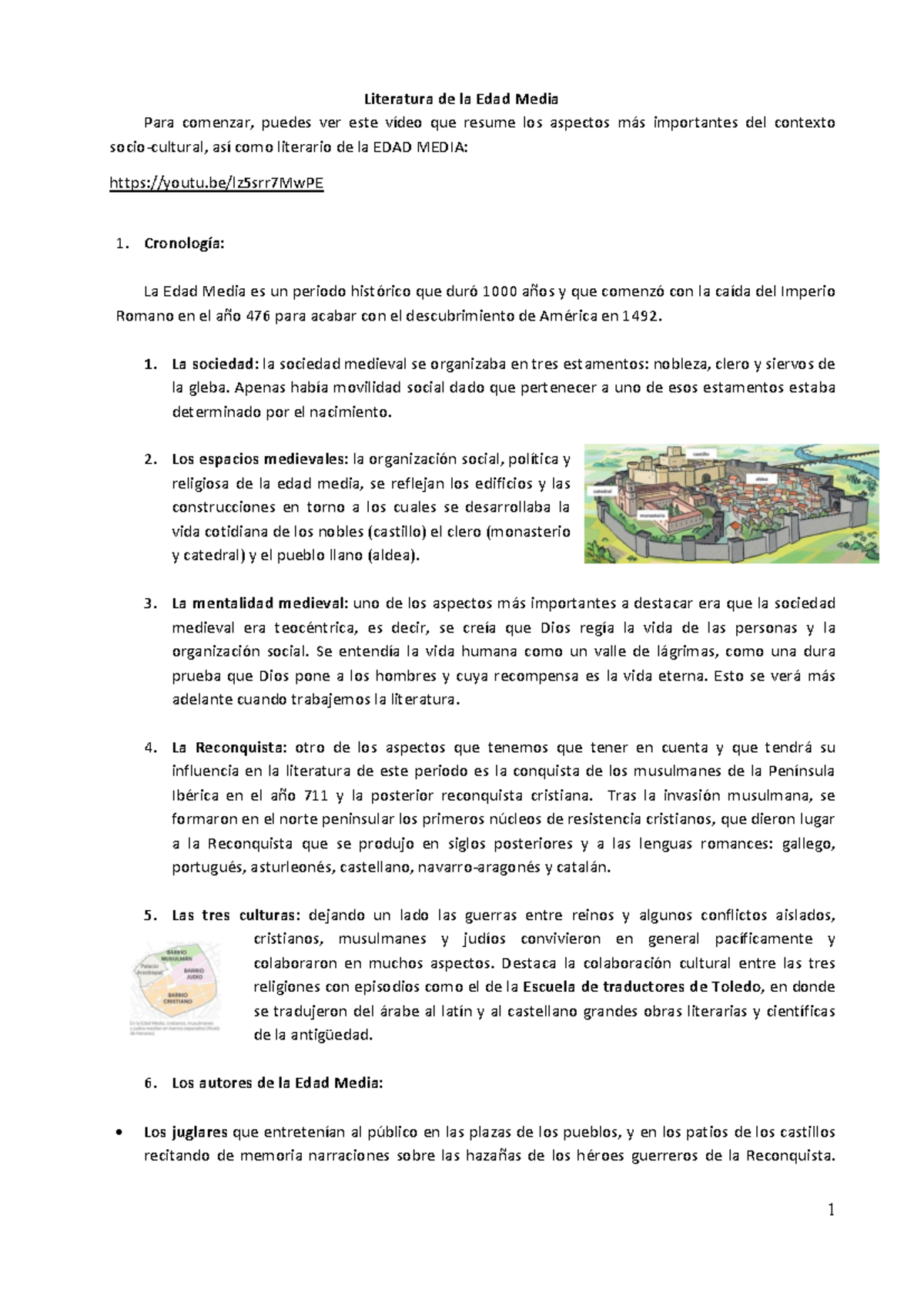 Literatura de la Edad Media: Contexto y Características - Studocu