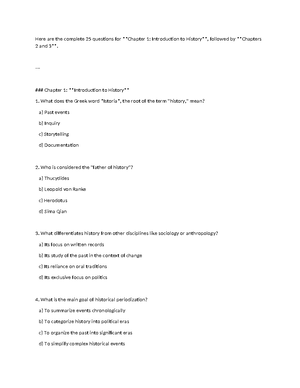 Revised History Module 2024-3 - XSUC ad thic OF MODULE HISTORY OF ...