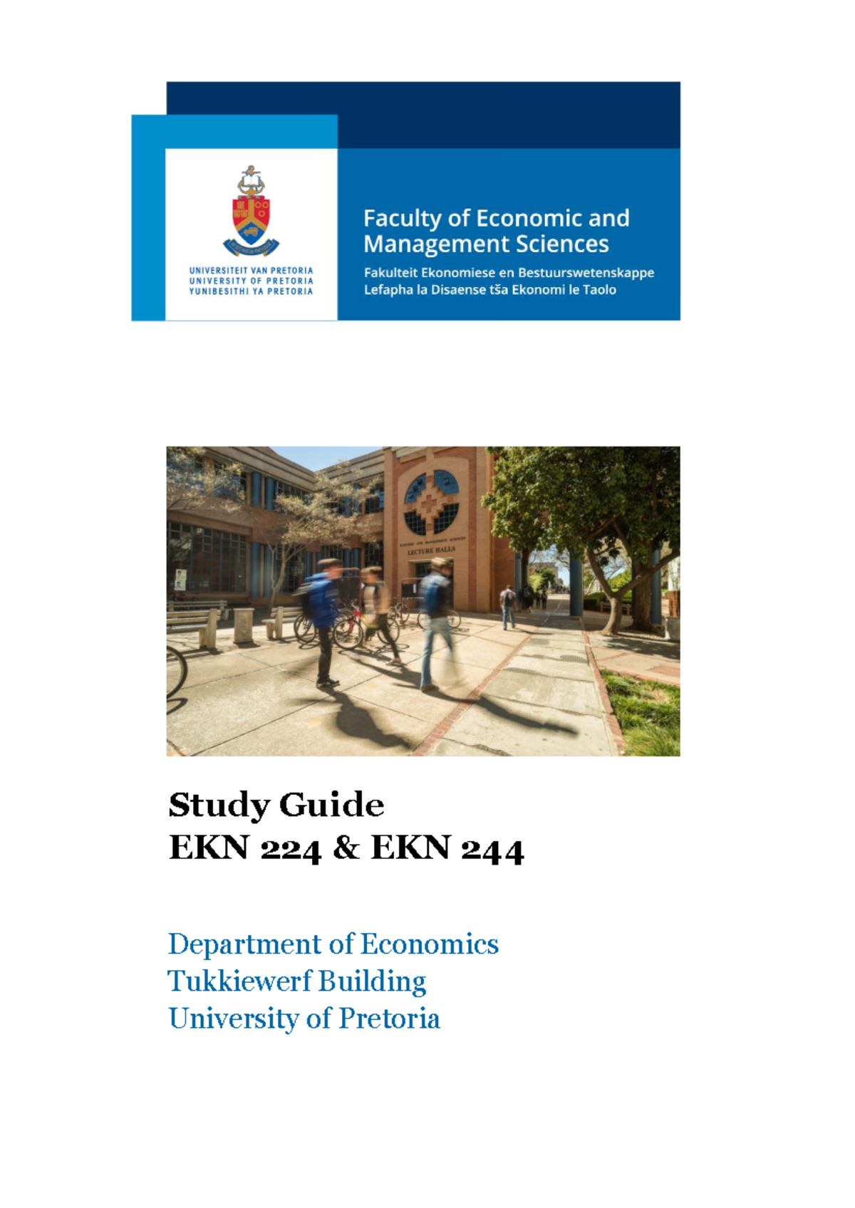 EKN 224 & EKN 244 Study Guide: Intermediate Microeconomics 2025 - Studocu