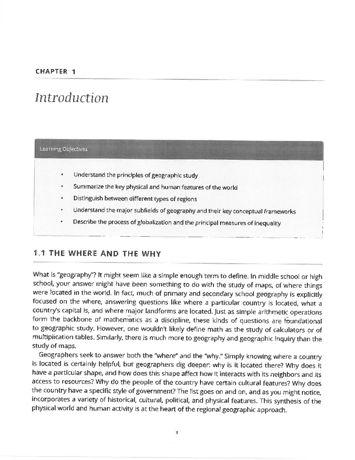 CHAPTER 1: Introduction to Geography - Key Concepts and Frameworks ...