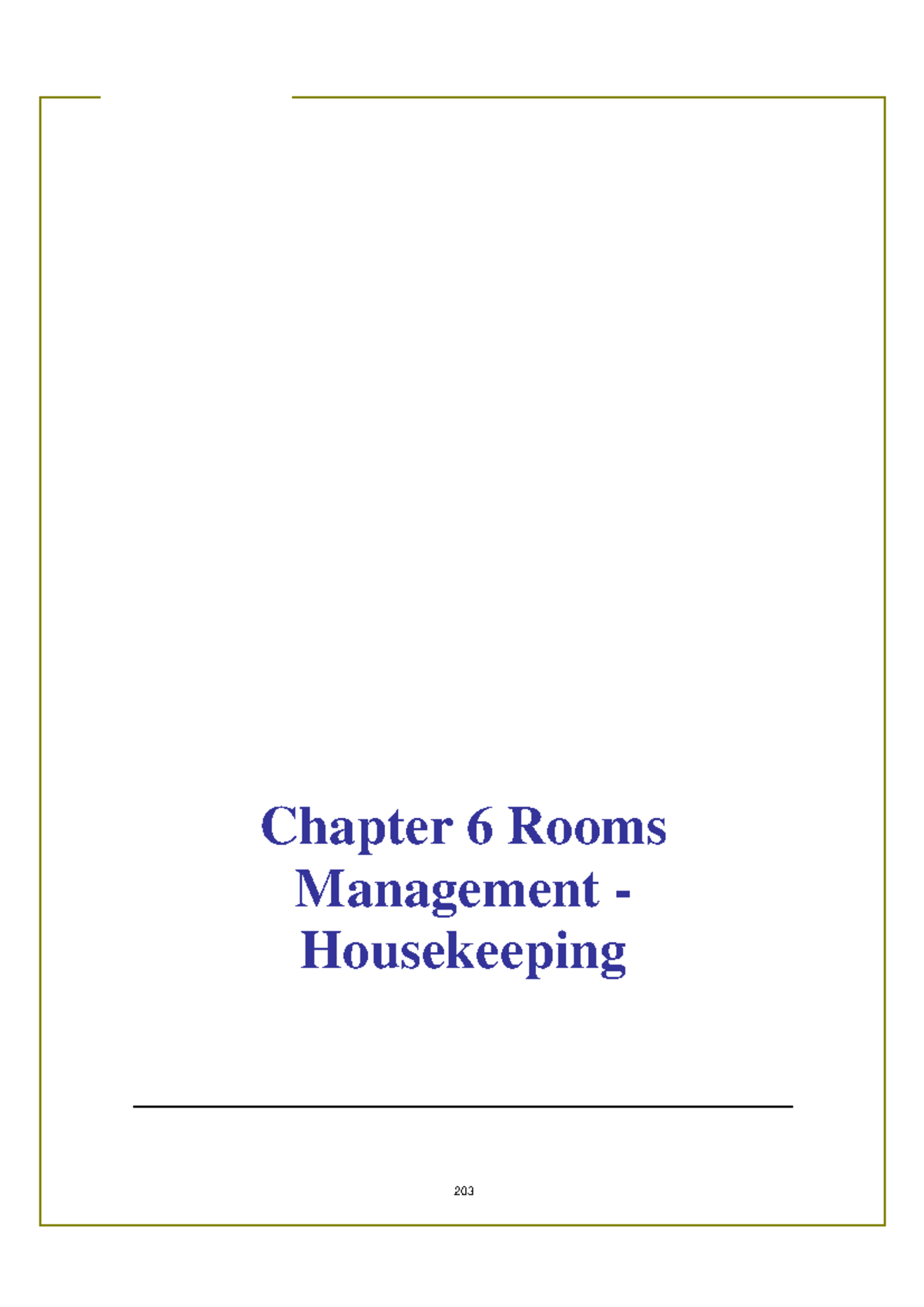 Rooms Management Opera PMS User Guide - Chapter 6 Rooms Management ...