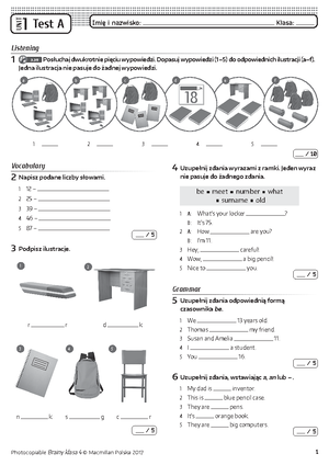 Historia - Klasa 7 - Dział 4 - Test#2 - Grupa A | strona 1 z 3 Grupa A ...