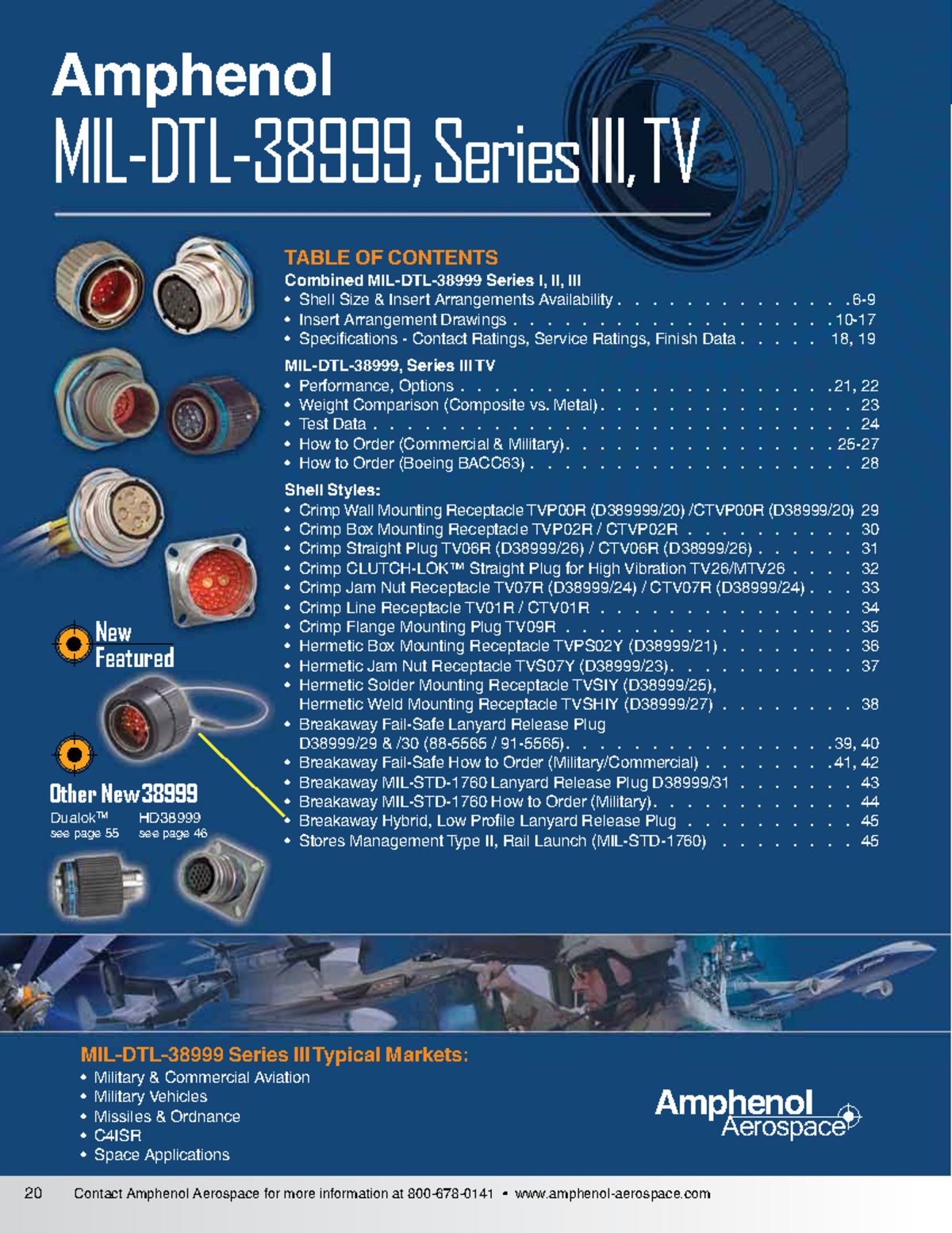 Amphenol Series TV: Insert Arrangements & Specifications Guide - Studocu