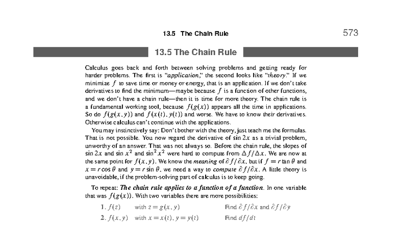 573 CH13 Part 10: Understanding the Chain Rule in Calculus - Studocu