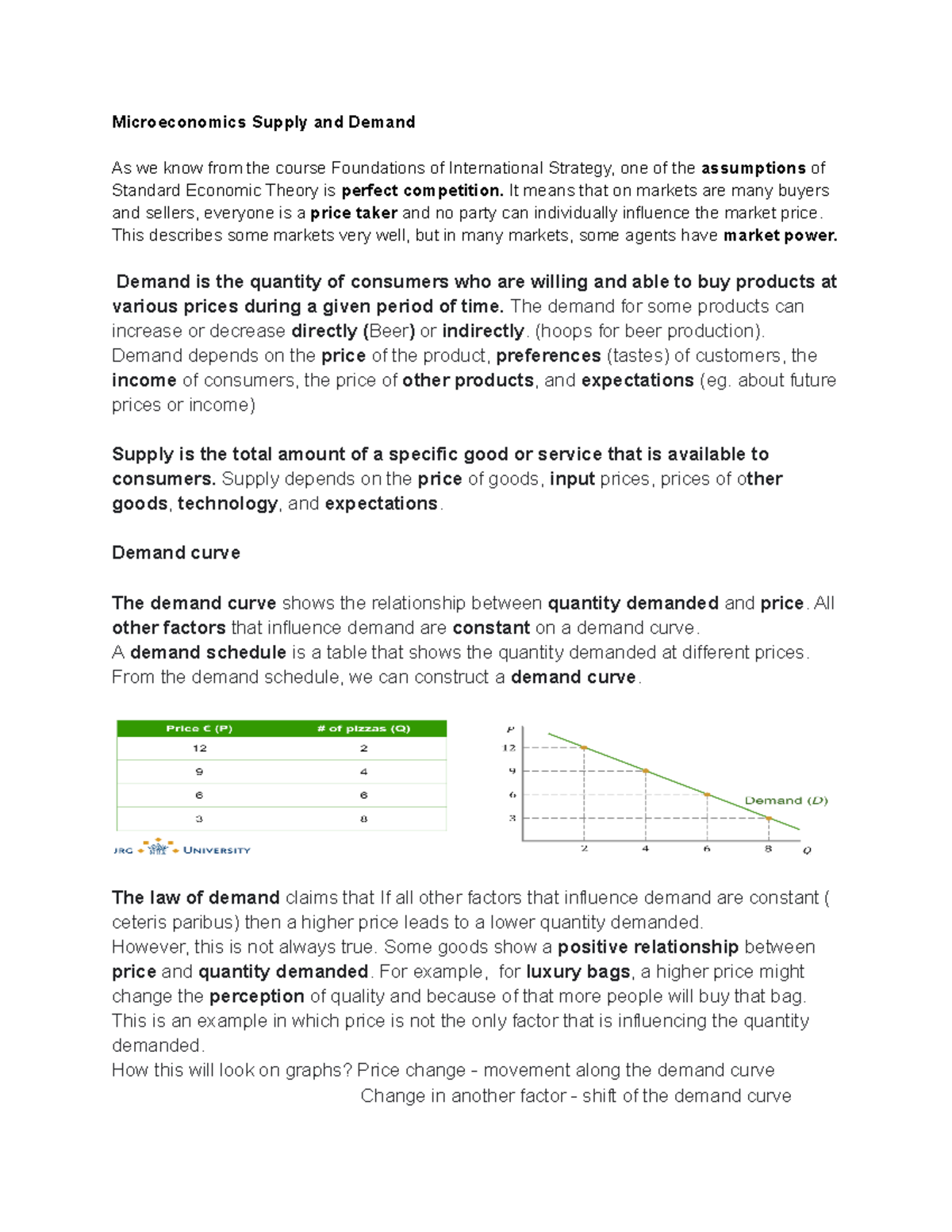 Supply and Demand - Microeconomics - Microeconomics Supply and Demand ...