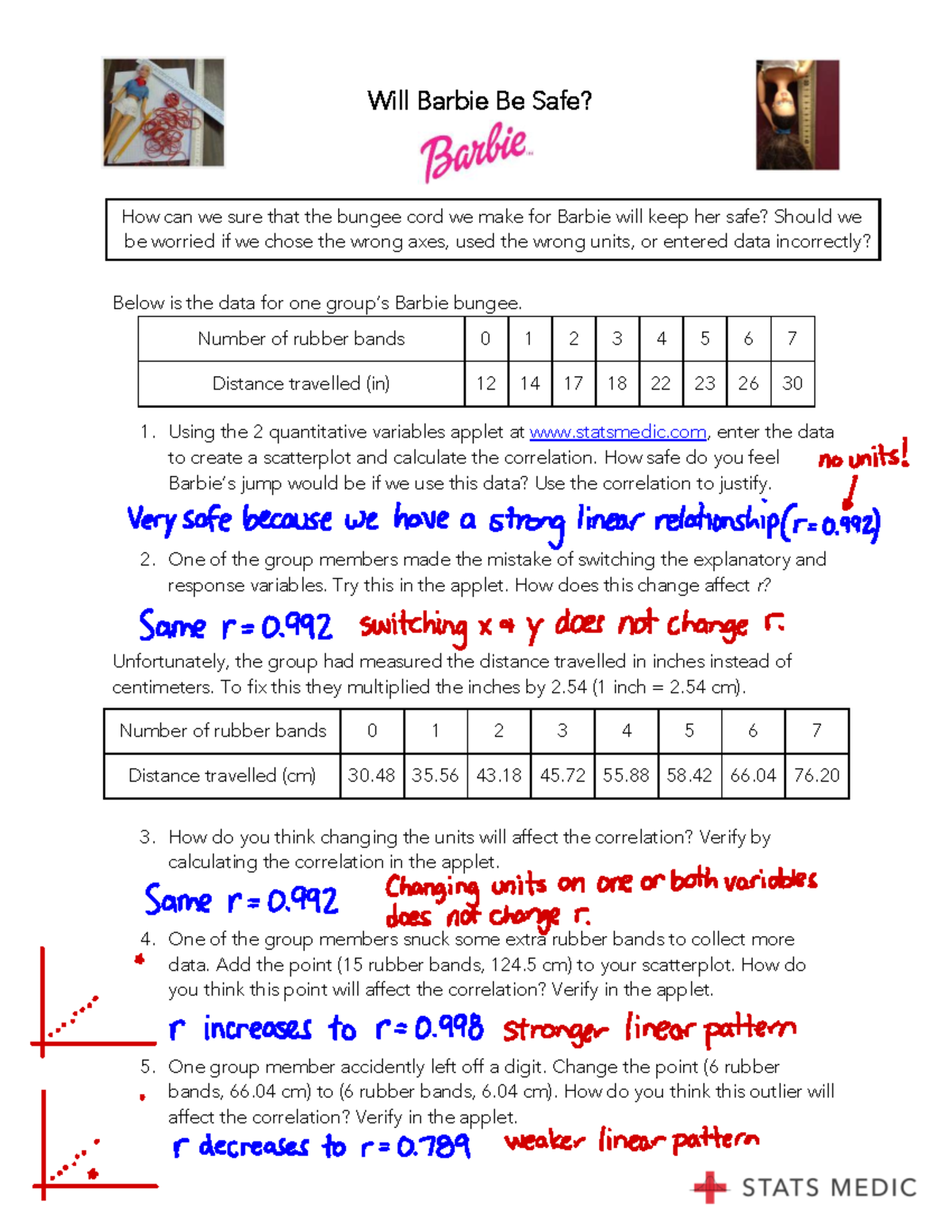 Lesson 3 - Barbie Bungee Safety Analysis and Correlation Study - Studocu