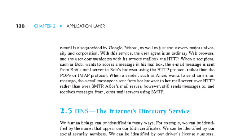 130 APPLICATION LAYER CHAPTER 2: DNS Overview and Functionality - Studocu