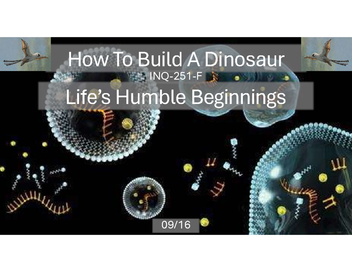 How Life Began: Exploring Evolution and Cladistics INQ-251-F - Studocu