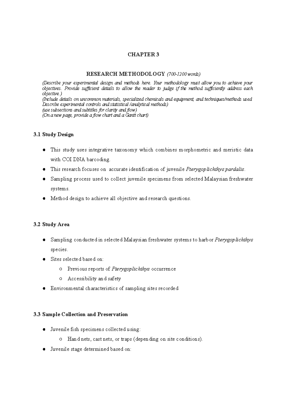 CHAPTER 3 RESEARCH METHODOLOGY: Integrative Taxonomy of ...