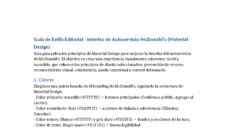 Guía de Estilo Editorial: Interfaz de Autoservicio (Material Design ...