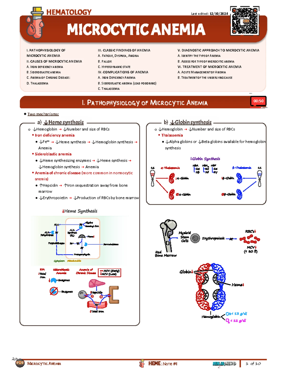HEME-02 Normocytic Anemia: Pathophysiology, Causes, and Treatment Notes ...