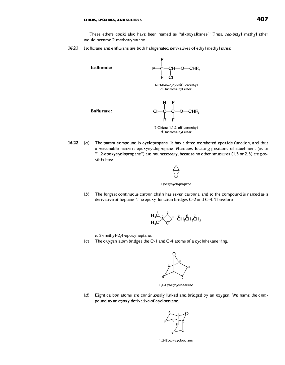 407 Organic Chemistry: Ethers, Epoxides, and Sulfides Solutions - Studocu