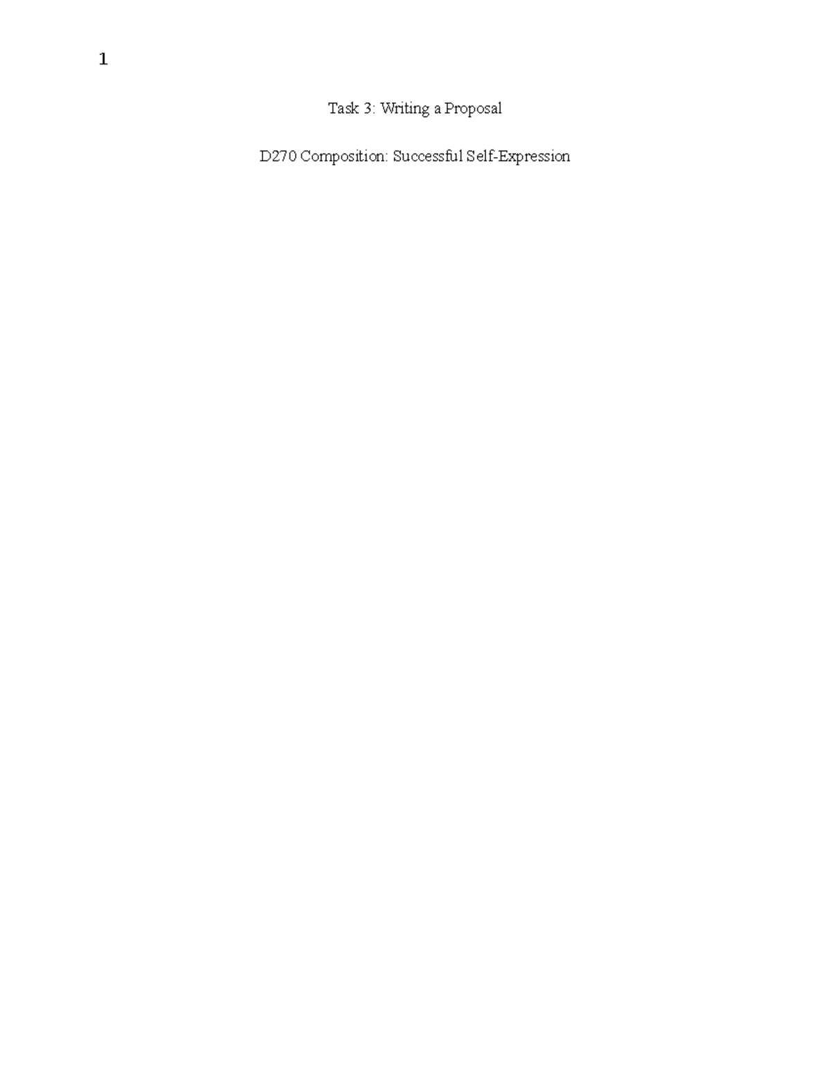 D270 Task 3 Proposal: Addressing Nurse Burnout for Better Care - Studocu