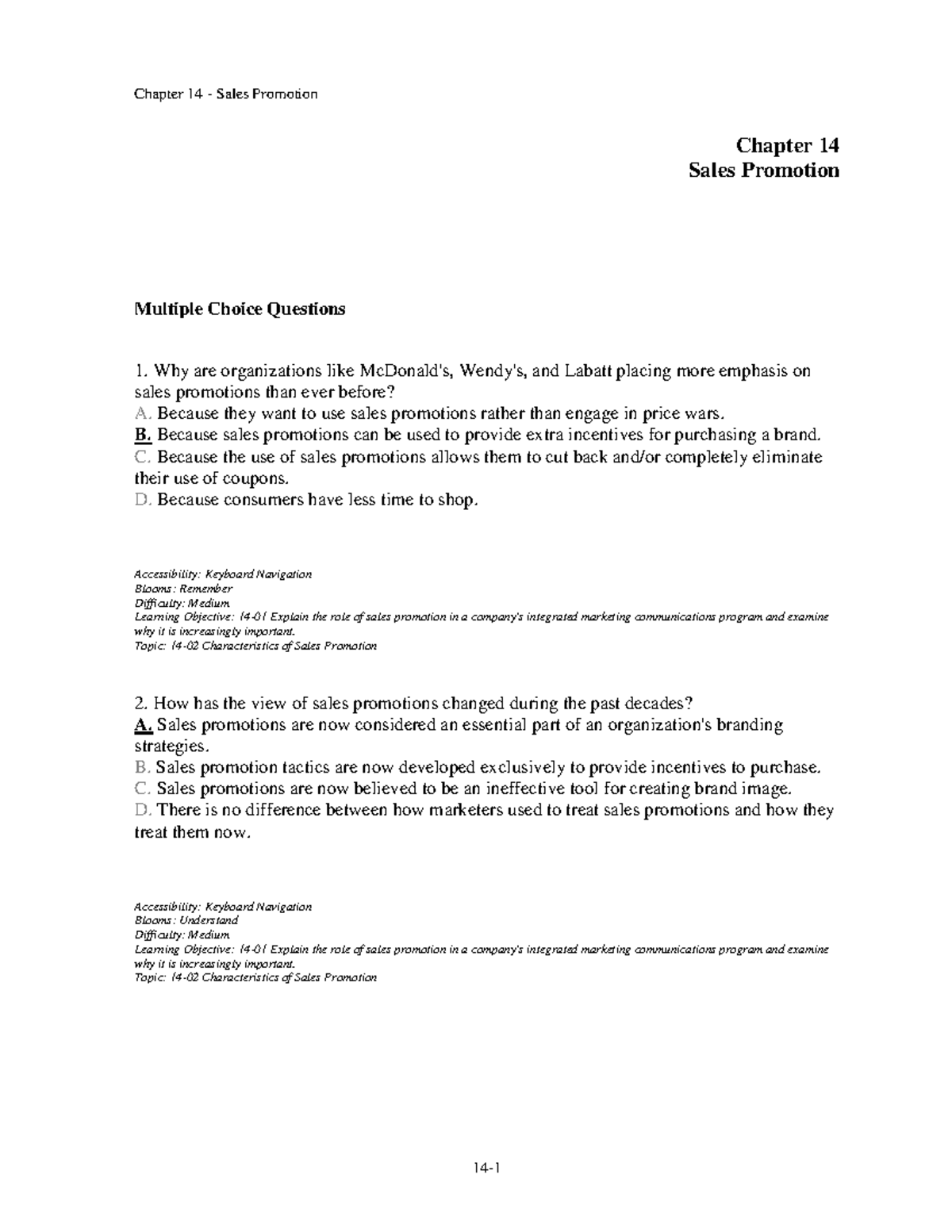 Advertising 101: Final Exam Study Guide on Sales Promotions - Studocu