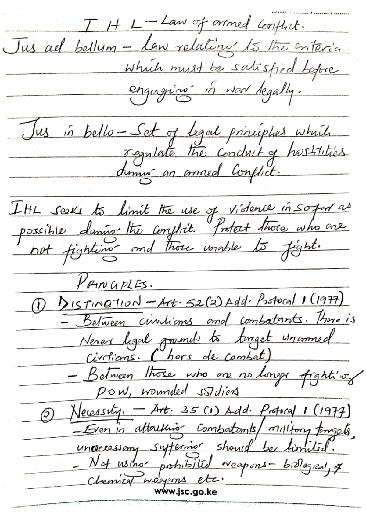 IHL 101: Key Principles and Historical Context of Armed Conflict Law ...