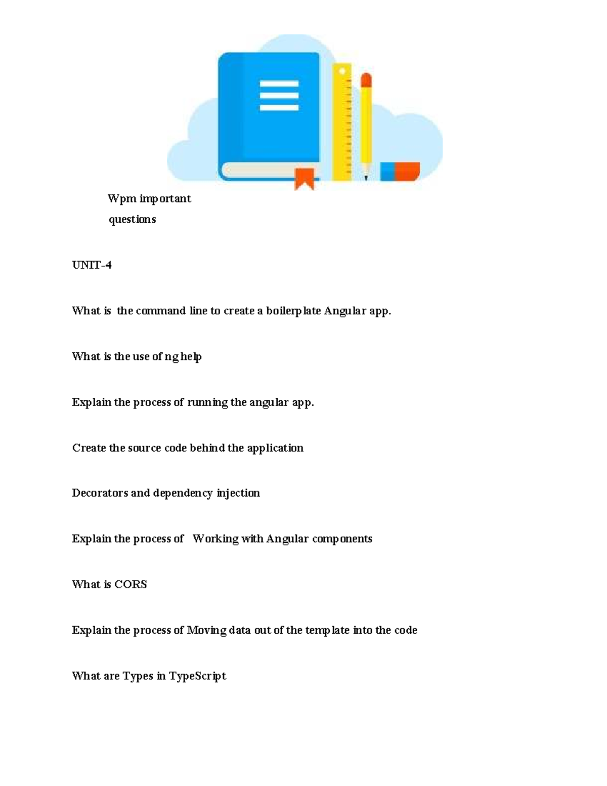 Wpm unit-4 important questions - Aeronautical Engineering - Wpm ...