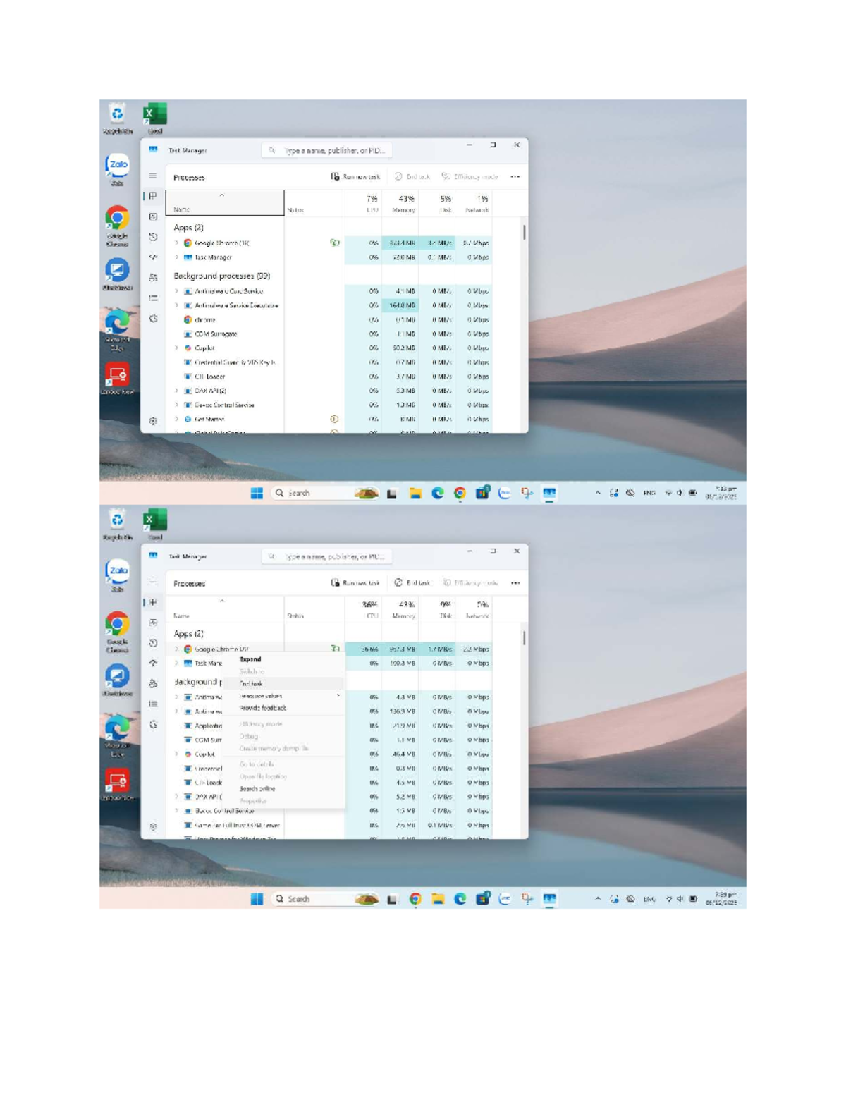 Doc2 - Excel Task Manager Overview and Performance Analysis - Studocu