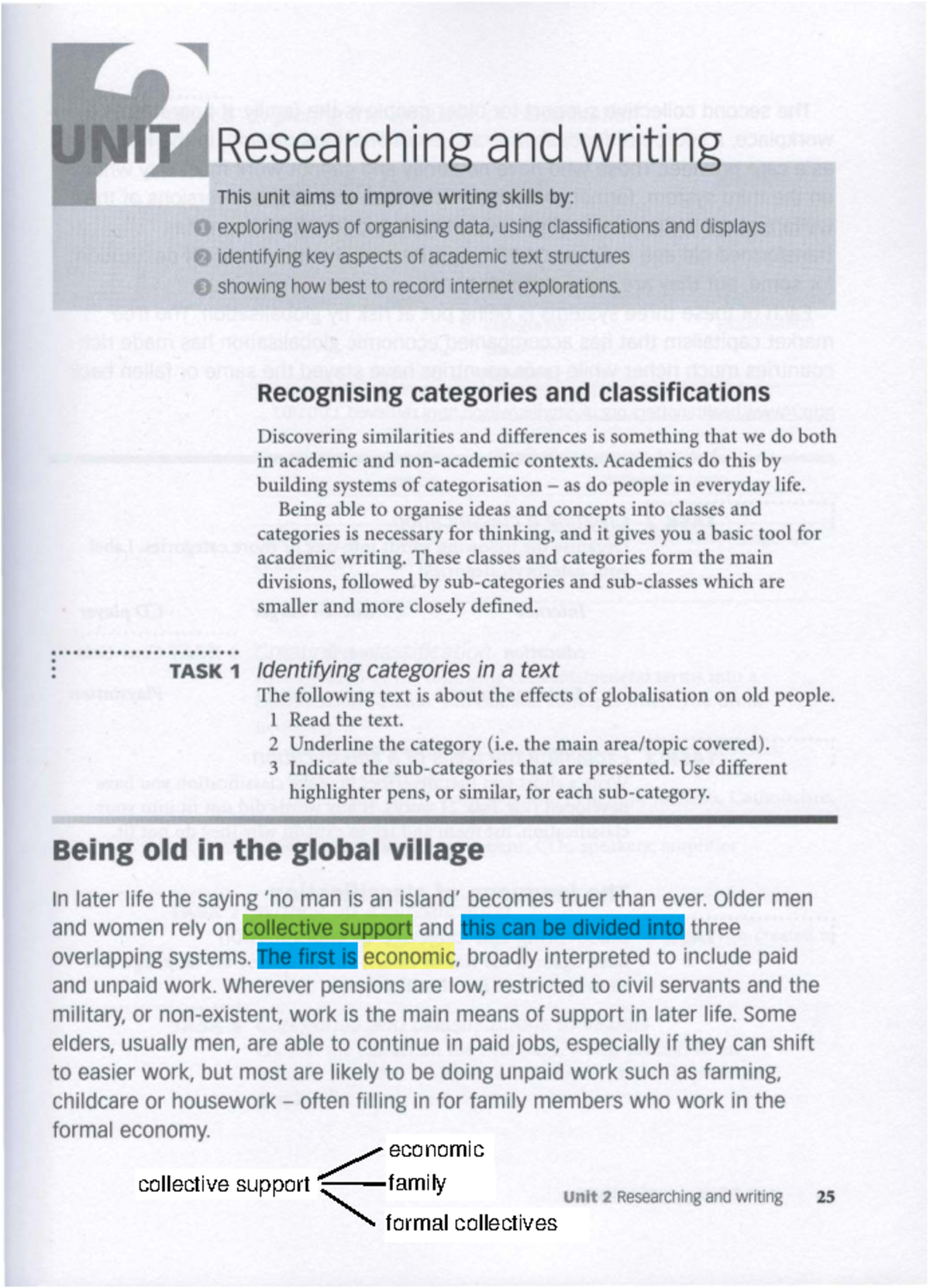 Unit 2 Writing Skills: Organizing Data and Classifications - Studocu