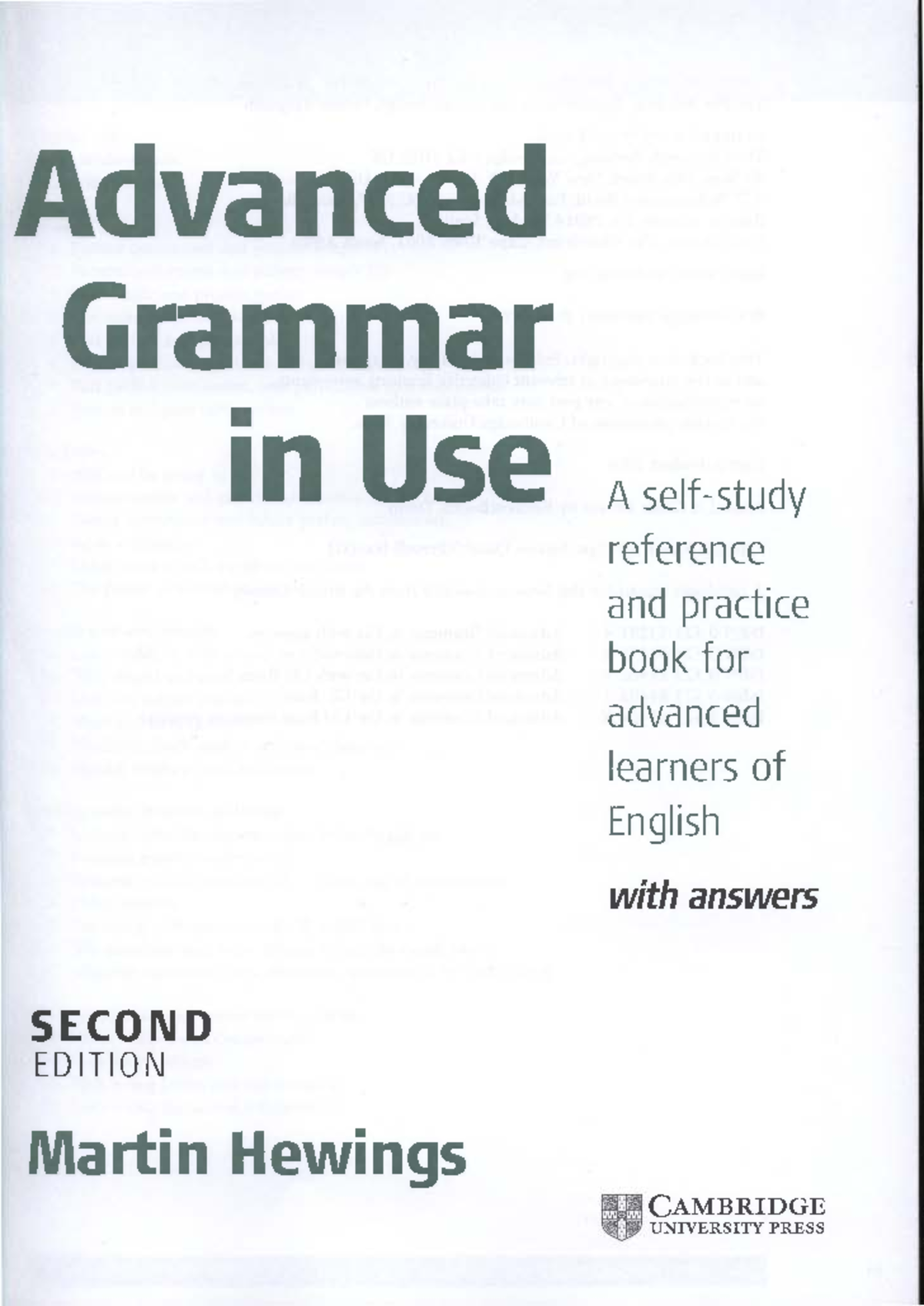 English Grammar in Use: Reference & Practice for Advanced Learners (2nd ...