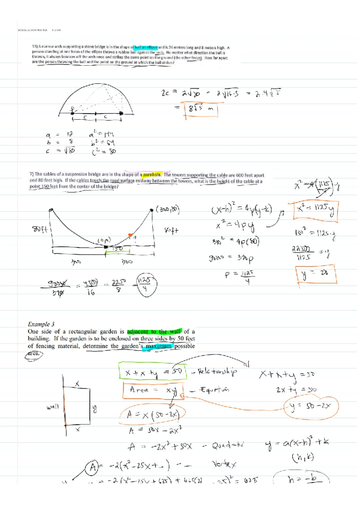 S22 Math 1st Q Finals Review: Geometry & Functions Problems - Studocu