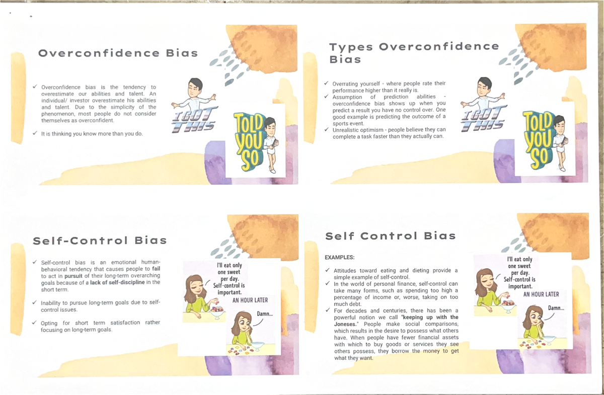 Module 1 Pt 2 - Overconfidence Bias & Decision-Making Insights - Studocu