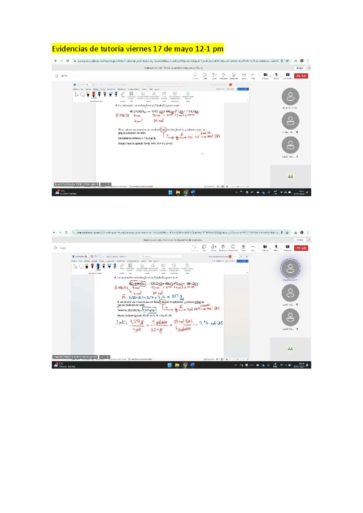 TALLER 07 QUÍMICA 202401: Ejercicios Resueltos en Tutoría Semana 9 ...