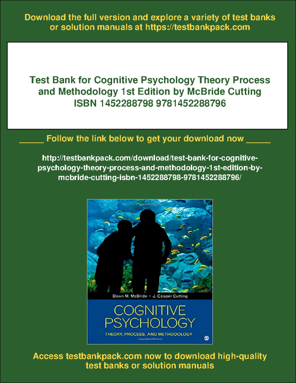 1552 - Test bank for cognitive psychology theory process and ...