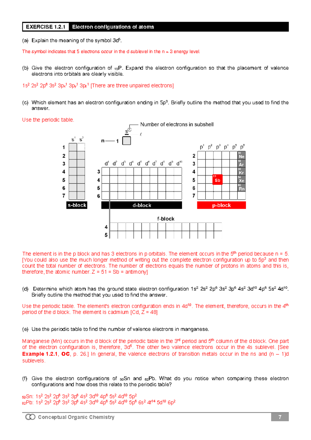 Exercise 1.2.1: Electron Configurations and Valence Electrons - Studocu