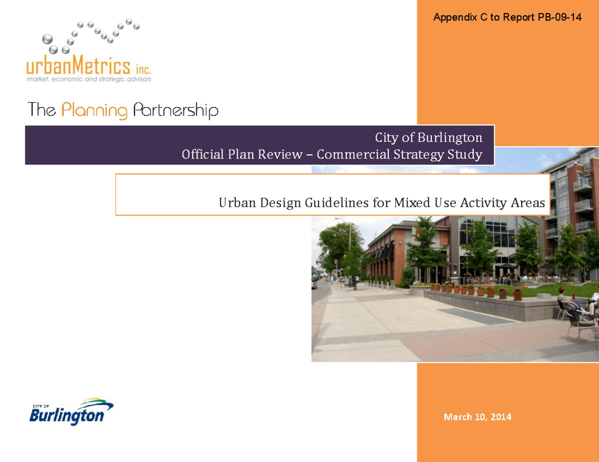 Urban Design Guidelines for Mixed Use Activity Areas - Burlington ...