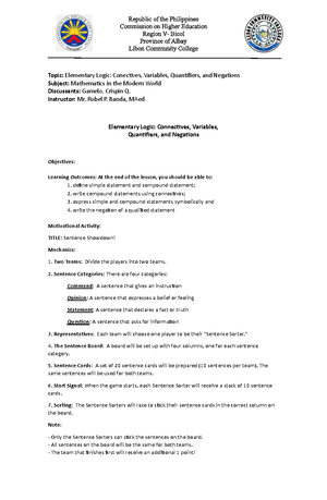 Creative Nonfiction Lesson 1 - Quarter 1 – Module 1: Introduction to ...