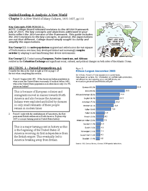 Ch 2 - chapter 2 The American Yawp - Which of the following were ...