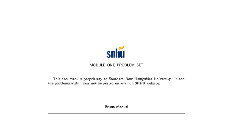 Module 1 Problem Set - Logic and Set Theory - Studocu
