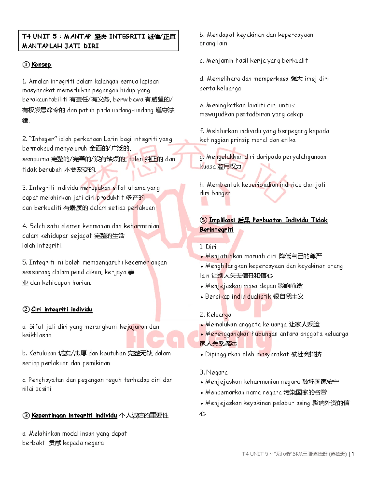 T4 UNIT 1: Norma Masyarakat dan Kepentingannya dalam Kehidupan - Studocu