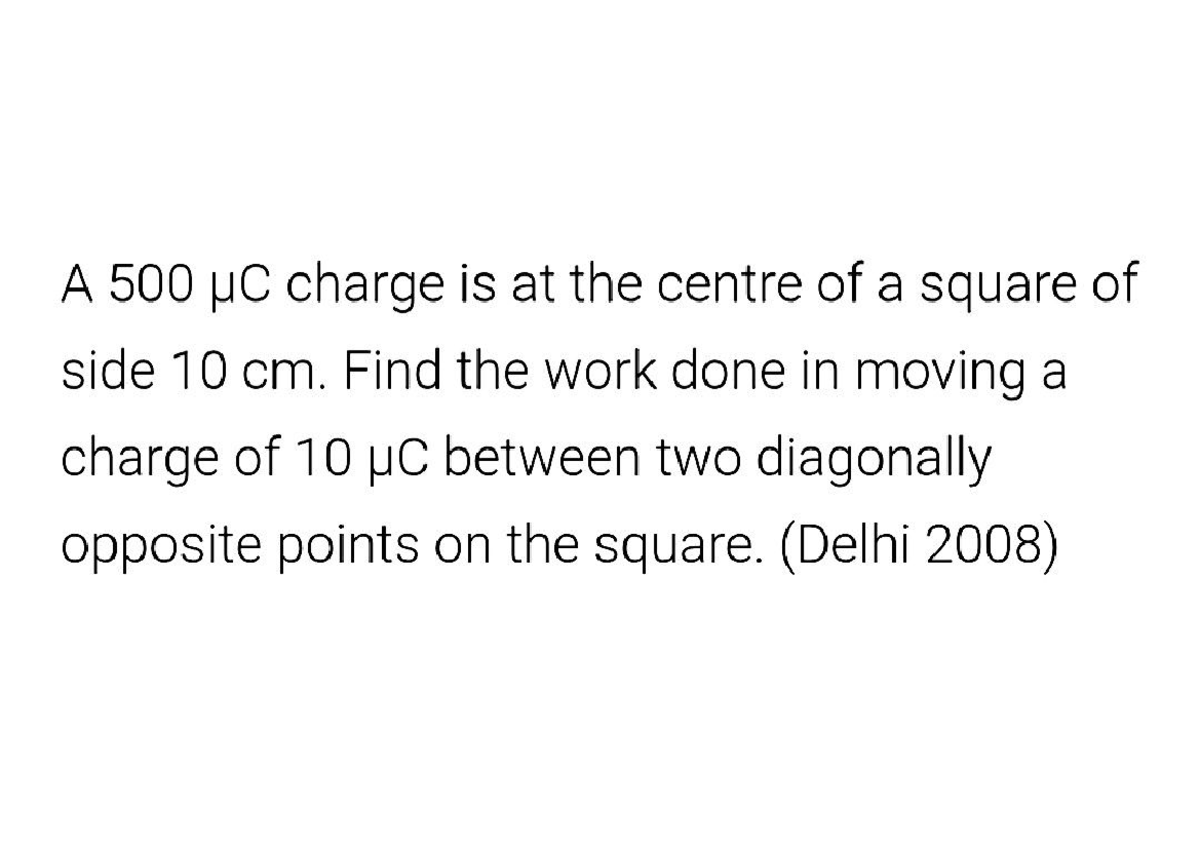 Electrostatic Potential & Capacitance Revision (Delhi 2008-2014) - Studocu
