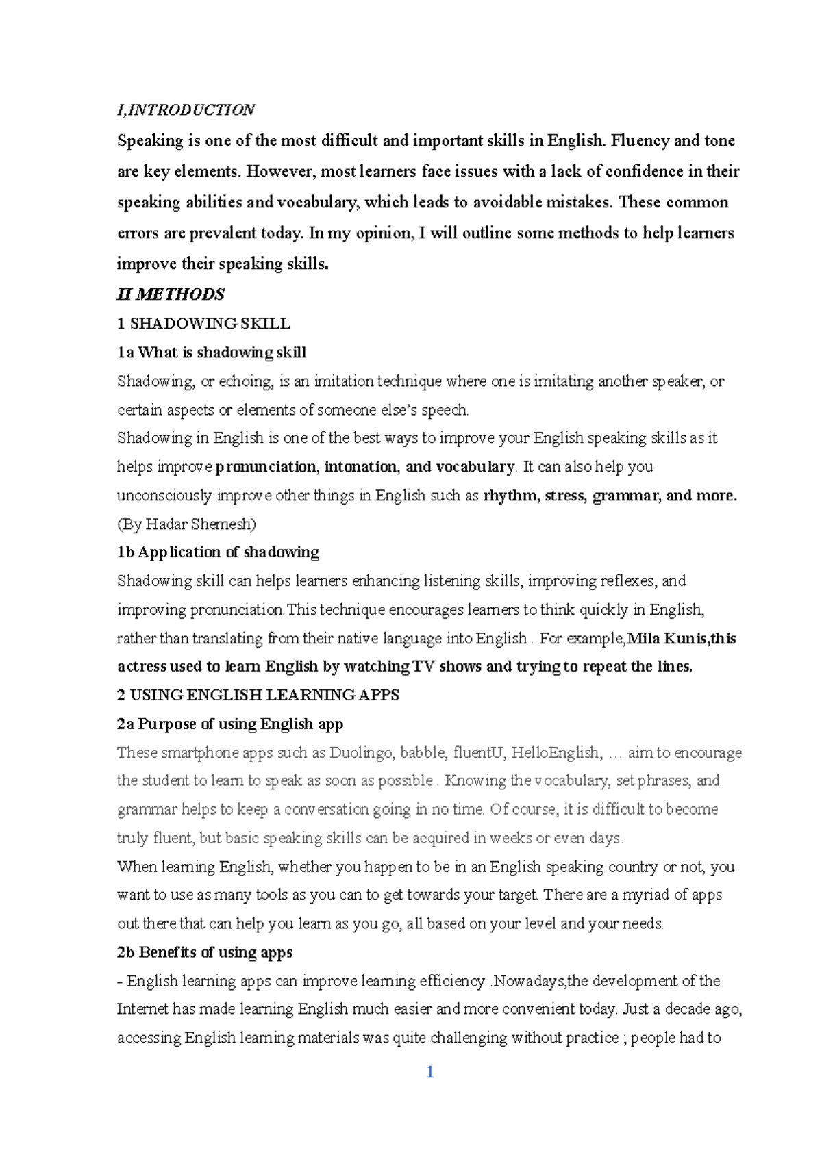 Tpuc - Sada: Enhancing English Speaking Skills Through Effective ...