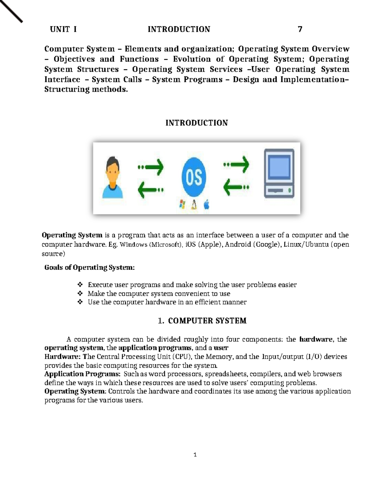 AL3452-Operating-Systems-Lecture-Notes-Units-1-to-3-Overview - Studocu