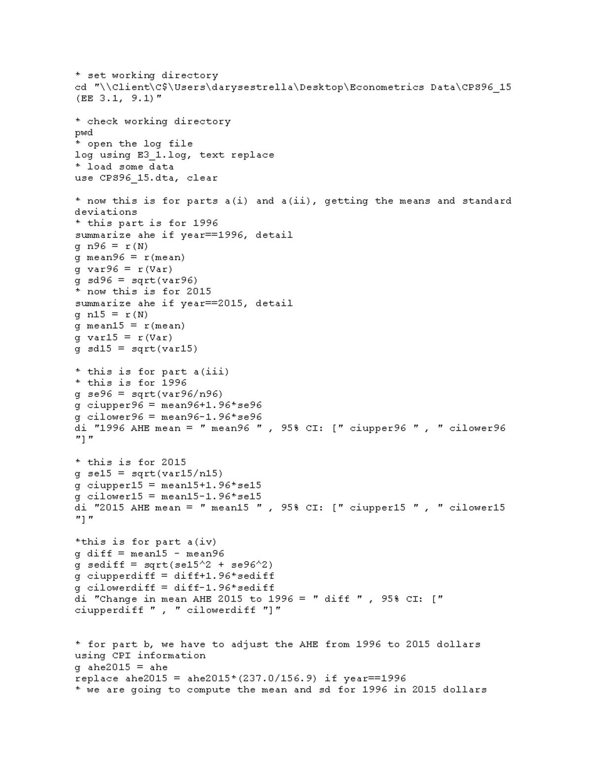 EE 3.1 Problem Set 3: AHE Analysis from 1996 to 2015 - Studocu