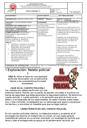 7 Guía relatos de viajes y aventuras - COLEGIO INTEGRADO FE Y ALEGRÍA ...