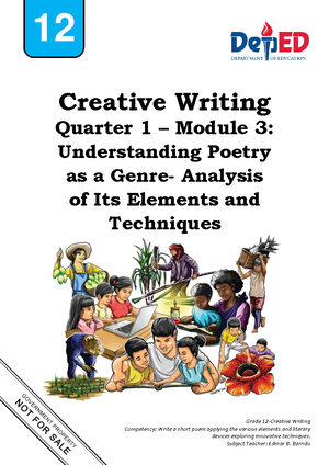CW Module 9 ( Finals) - Grade 11-Creative Writing Competency: Explore ...