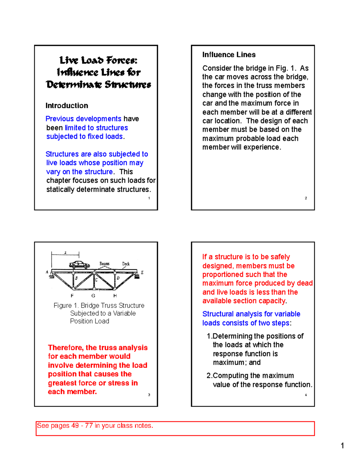 Influence-Line-Diagrams - Live Load Forces: Influence Lines for ...