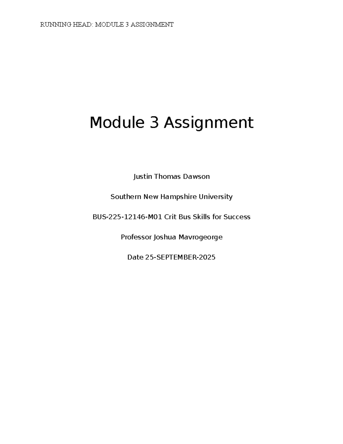 BUS 225 Module 3 Assignment: Trends in the U.S. Automotive Industry ...