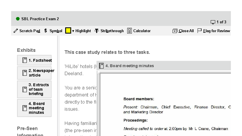 SBL Case Study Practice Exam 2: HiLite Hotel Acquisition Analysis - Studocu