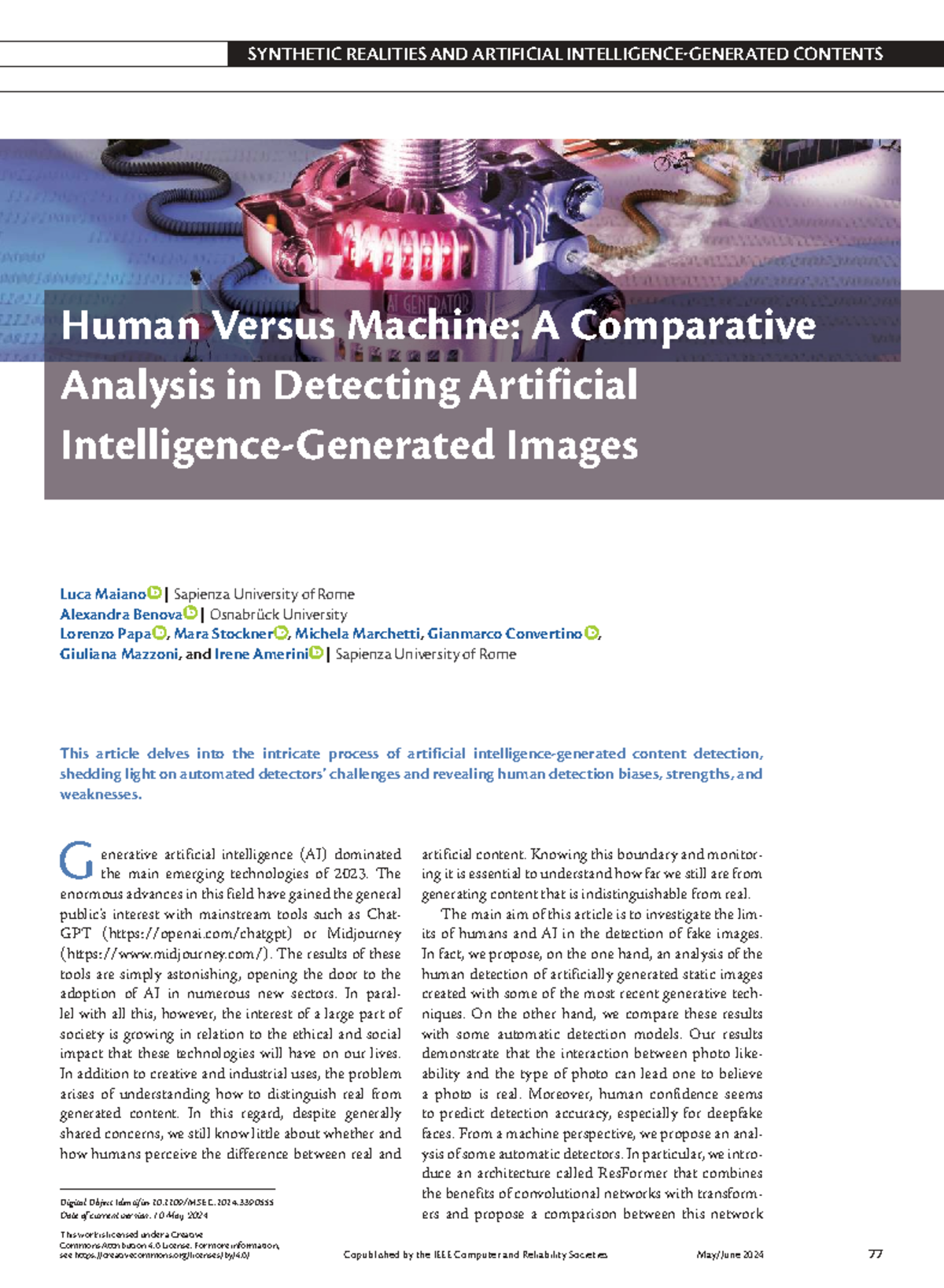 Human Versus Machine: A Comparative Study on AI-Generated Image ...