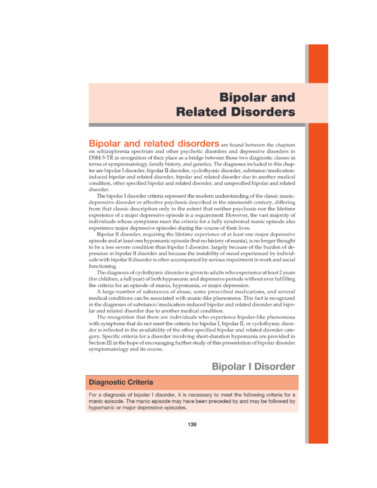 DSM-5-TR: Bipolar and Related Disorders Overview and Criteria - Studocu
