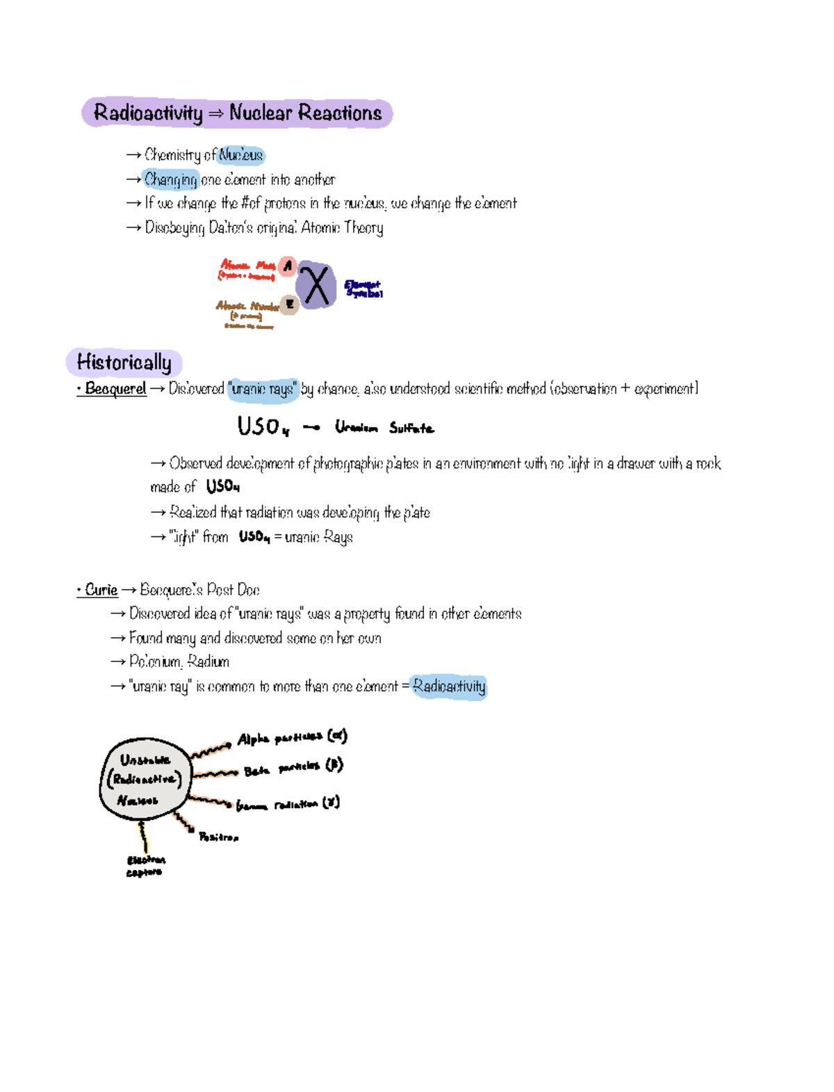 Module 20 - With Erik Ruggles Chapter 20 Notes Radioactivity ...
