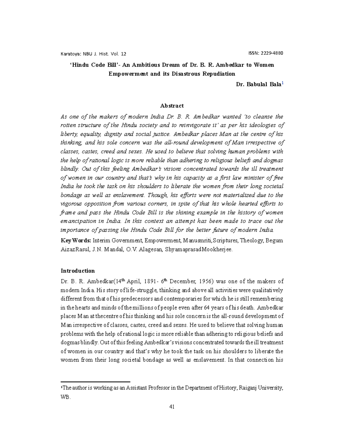 Hindu Code Bill: Dr. B. R. Ambedkar's Vision for Women's Empowerment ...